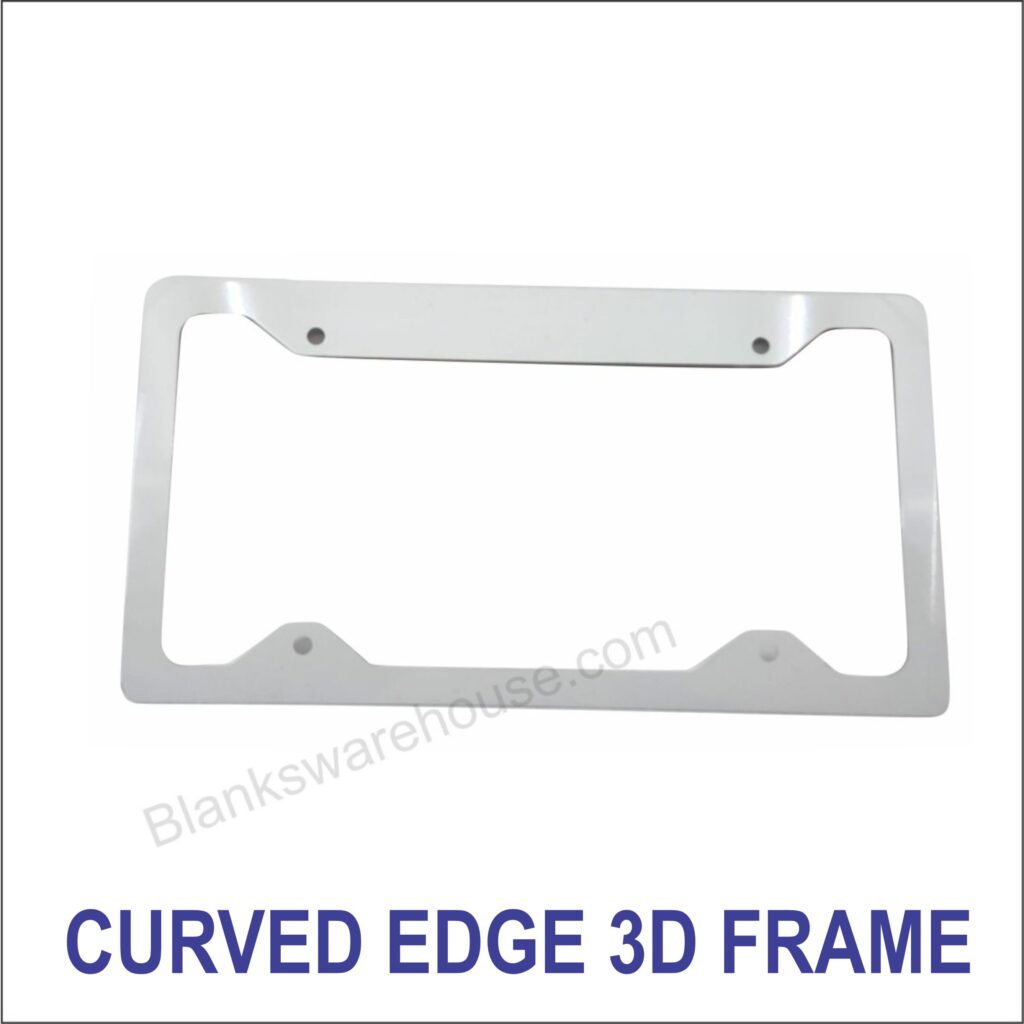 Rounded (3D) - License Plate Frames -10 Pieces - BlanksWareHouse